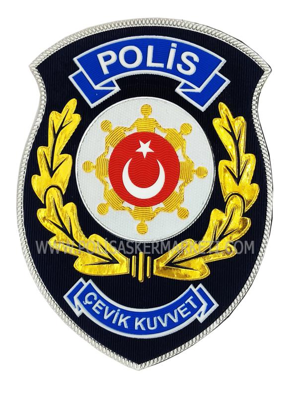 3 Boyutlu Çevik Kuvvet Polis Kol Arması,Pvc Arma | Polisaskermarketi
